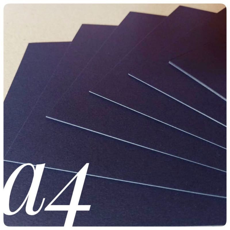 Jual KERTAS KARTON HITAM / ASTER BLACK 190 GR UK A4 / 21 CM X 29,7 CM ...