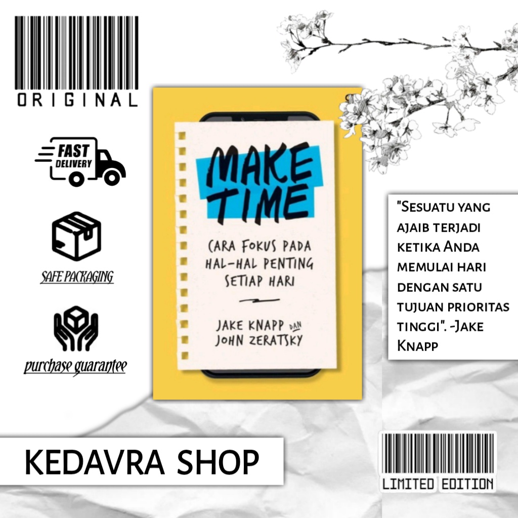 Jual MAKE TIME -Jake Knapp and John Zeratsky | Shopee Indonesia