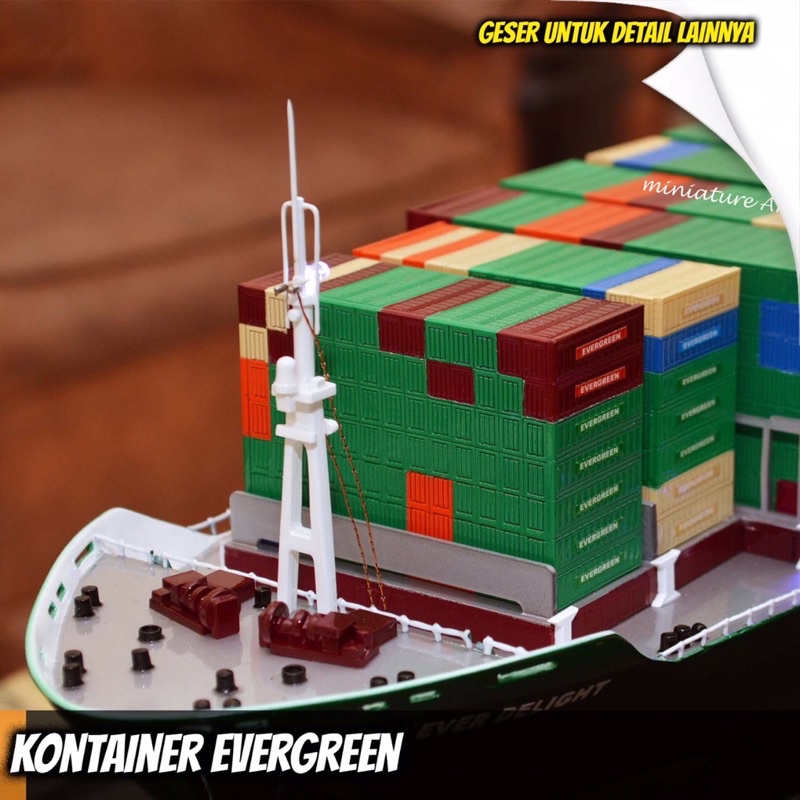 Jual MINIATUR KAPAL KONTAINER EVERGREEN 70CM I HOT TOYS ACTION FIGURE STATUE SOUVENIR | Shopee ...