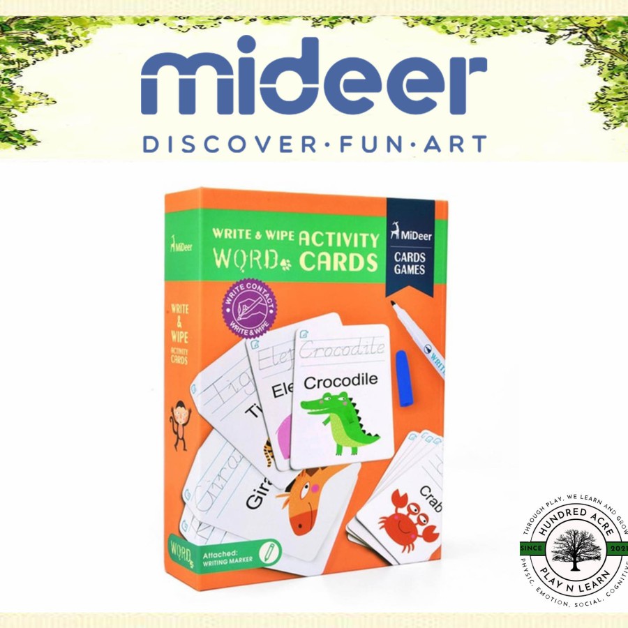 Jual MIDEER WRITE & WIPE ACTIVITY CARDS WORD | Shopee Indonesia