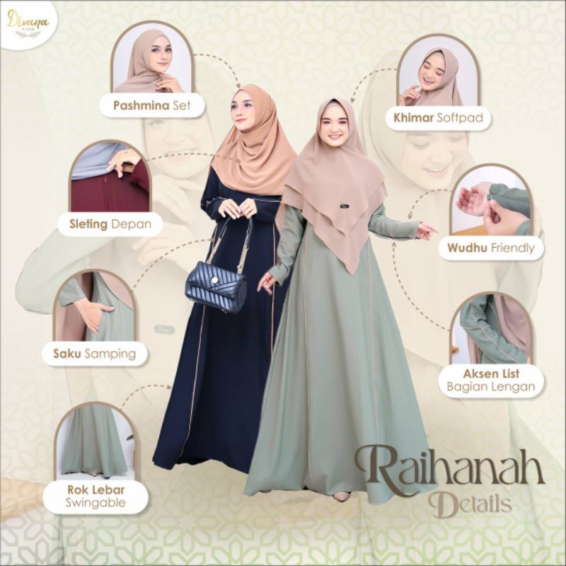 Jual Raihanah Series by Divana ( SET KHIMAR) | Shopee Indonesia