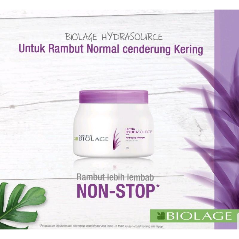 Jual Matrix biolage hair masque ultra hydra source 490 gram ( masker ...