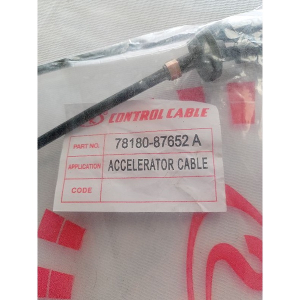 Jual Kabel Gas Daihatsu Feroza Ferosa Merek SK 78180-87652 1pc | Shopee ...