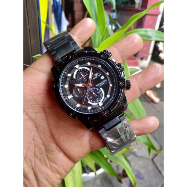 Jual Jam tangan pria SA 5690 black chronos | Shopee Indonesia