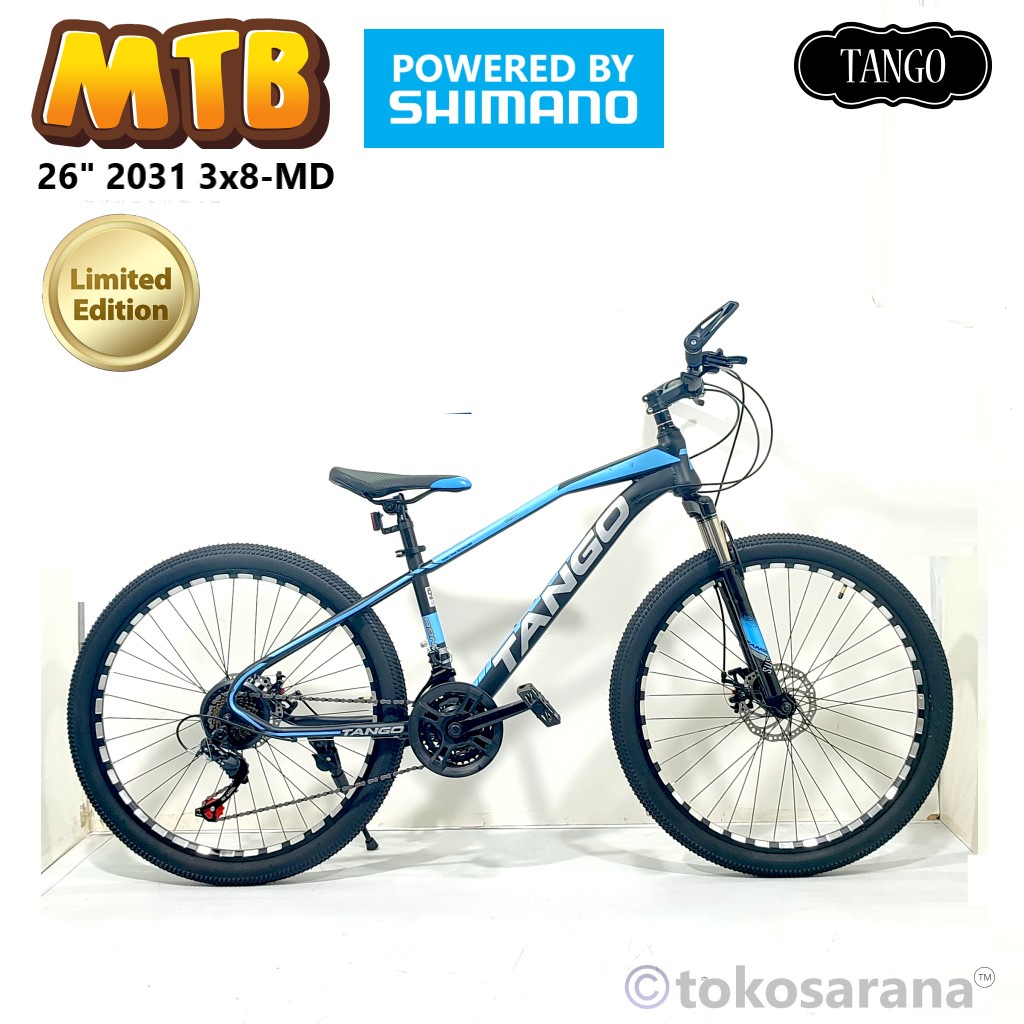 Jual Sepeda Gunung Tango 2031 Limited Edition 3x8-MD 26 Inch Hi-Ten ...
