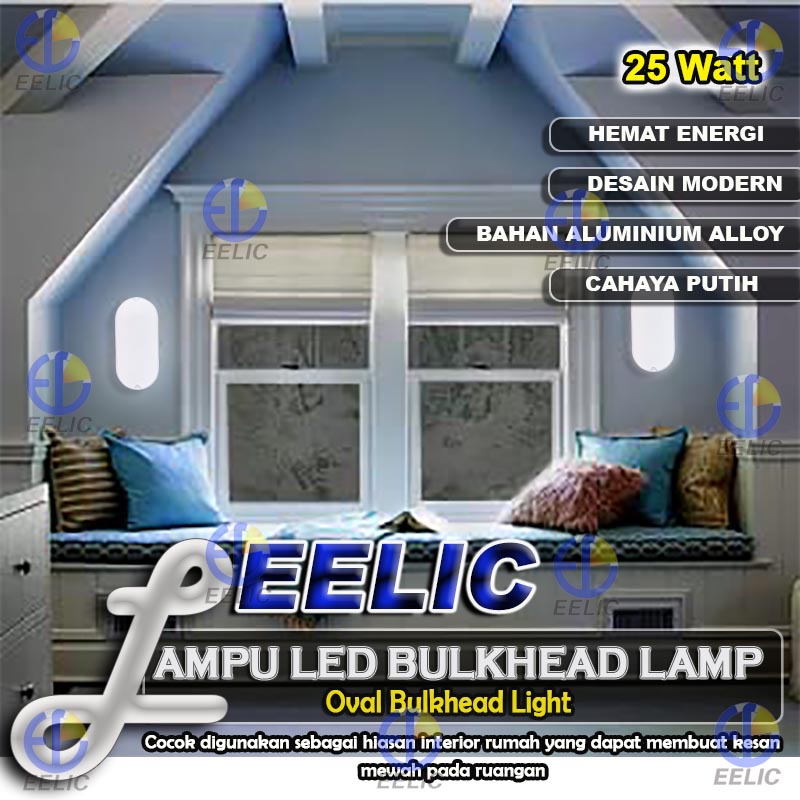 Jual EELIC DOL-KSK1825W Lampu led bulkhead lamp oval bulkhead light 25 ...
