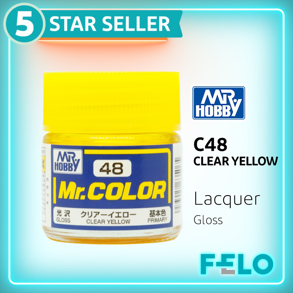Jual CAT GUNDAM - MOKIT MR COLOR CLEAR YELLOW C 48 / MR HOBBY C48 ...