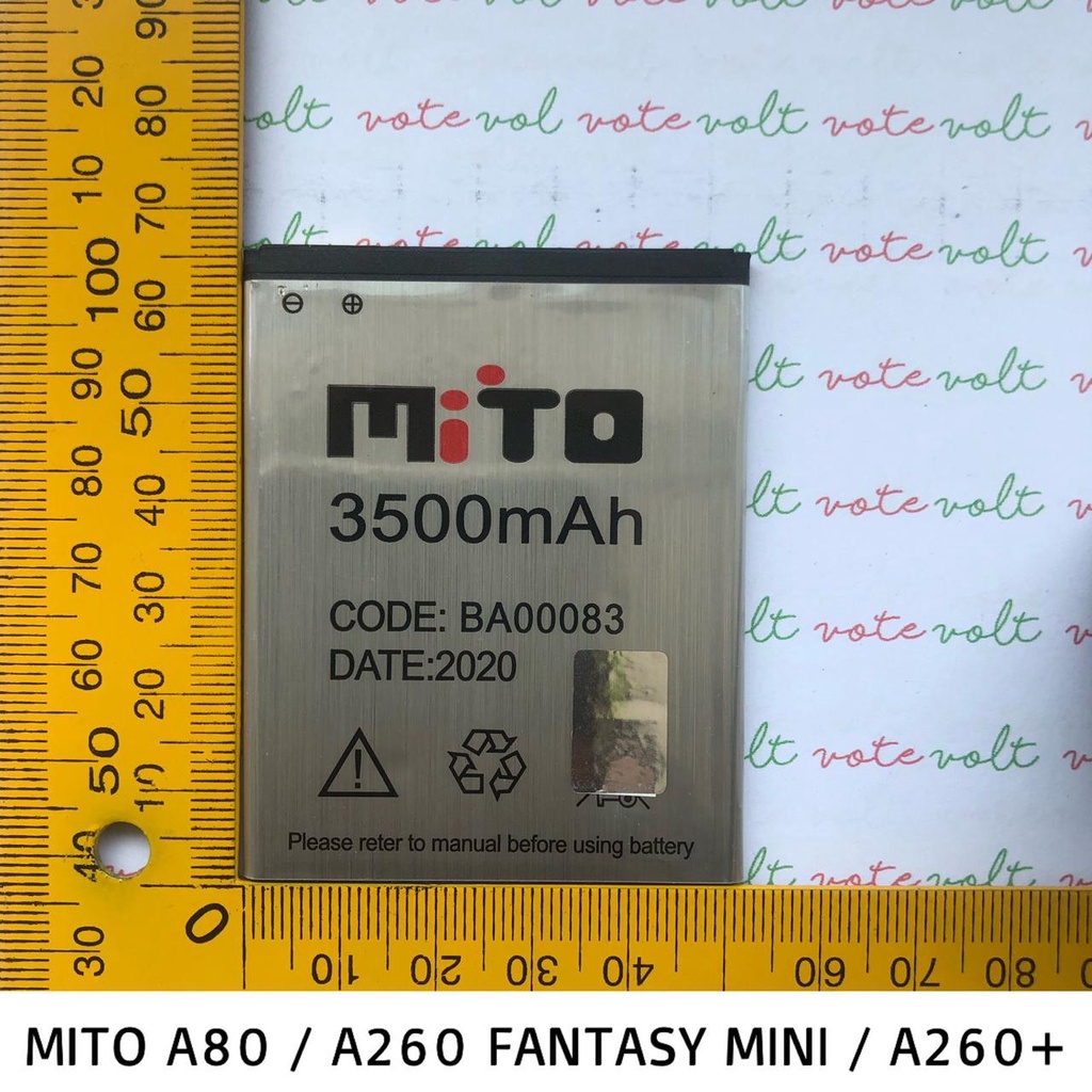 Jual Baterai Batre MITO A80 / A260 Fantasy Mini / A260 PLUS / A260 ...