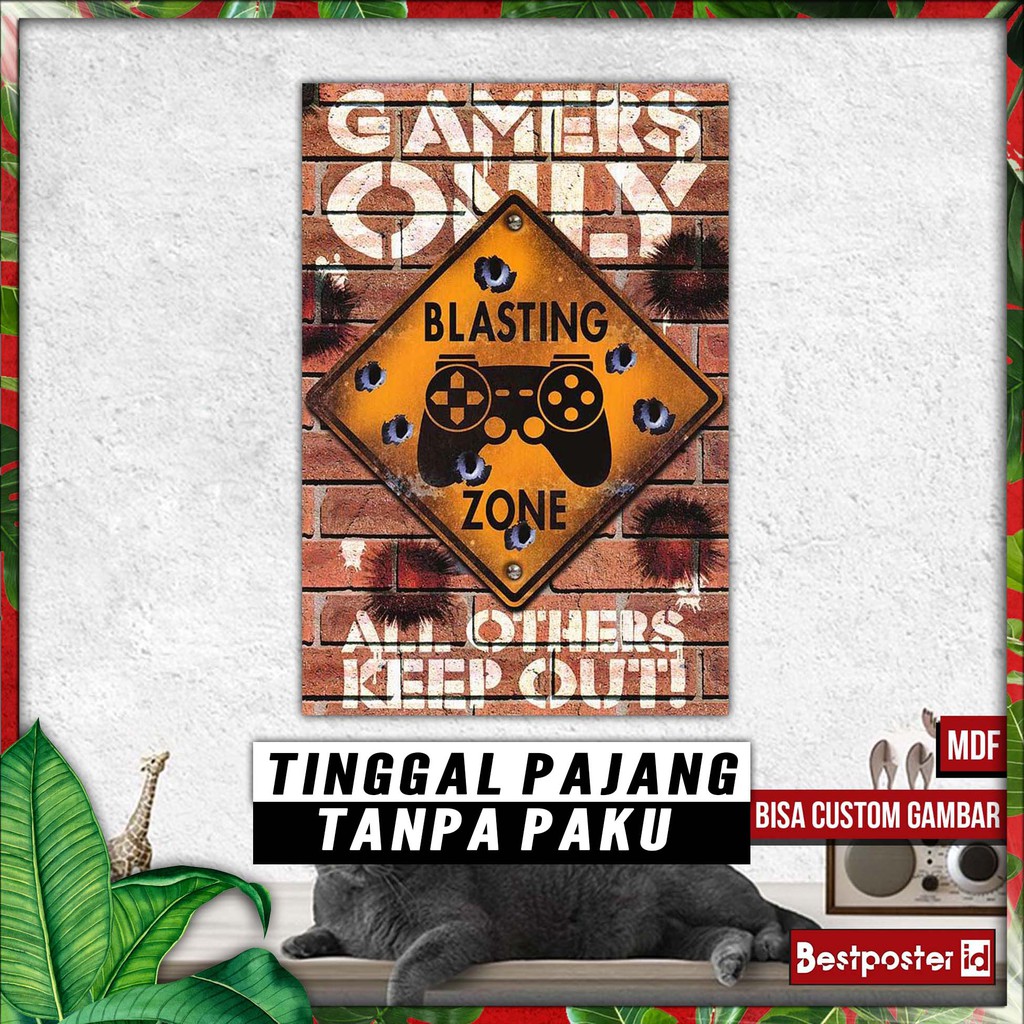 Jual Poster Dinding GAMER ONLY Pop Art GAMING MDF 044 | Shopee Indonesia