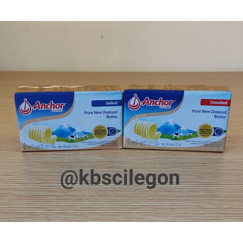 Jual Anchor Butter Salted & Unsalted Kemasan 200gr | Shopee Indonesia