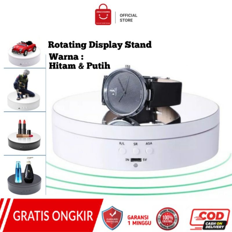 Jual Tempat Foto Produk Bisa Berputar Stand Display Meja Rotating Base ...