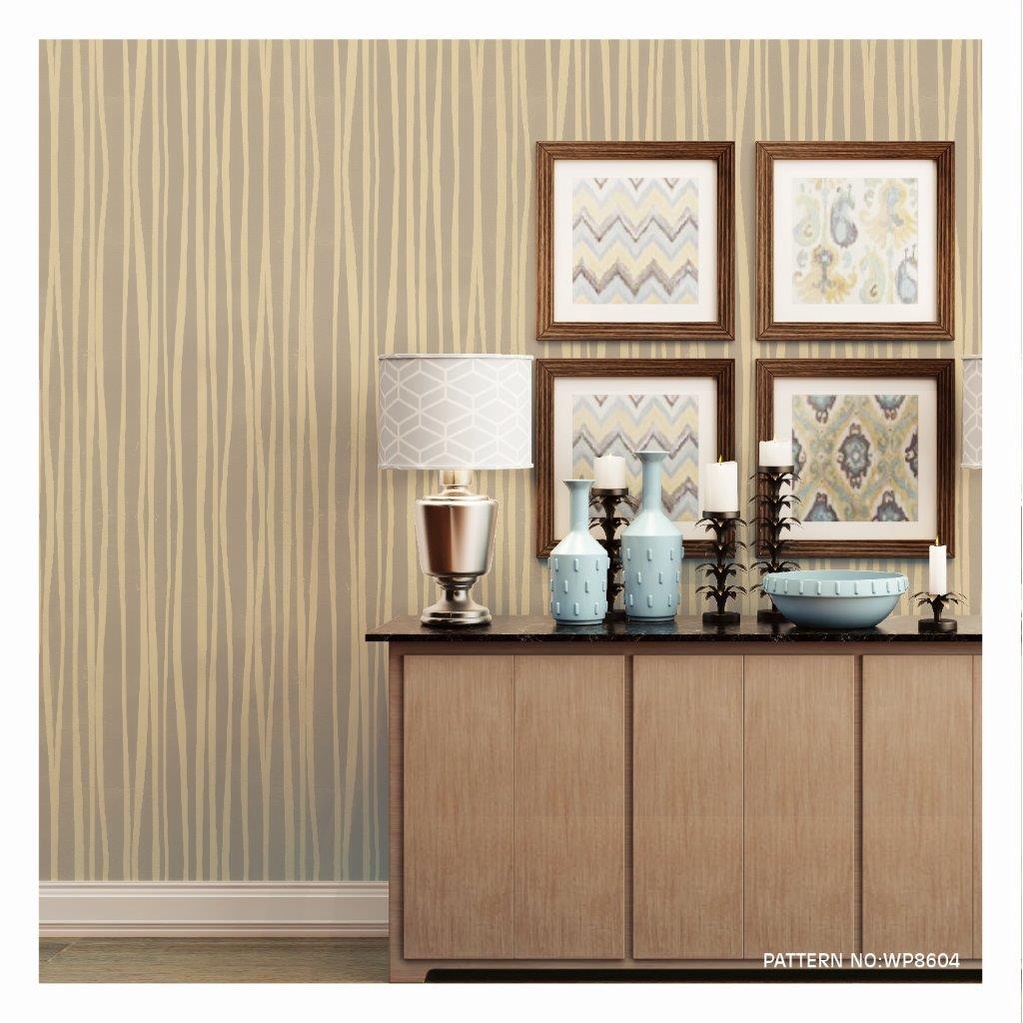 Jual Wallpaper Dinding Motif Minimalis Garis Vinyl Premium Murah ...