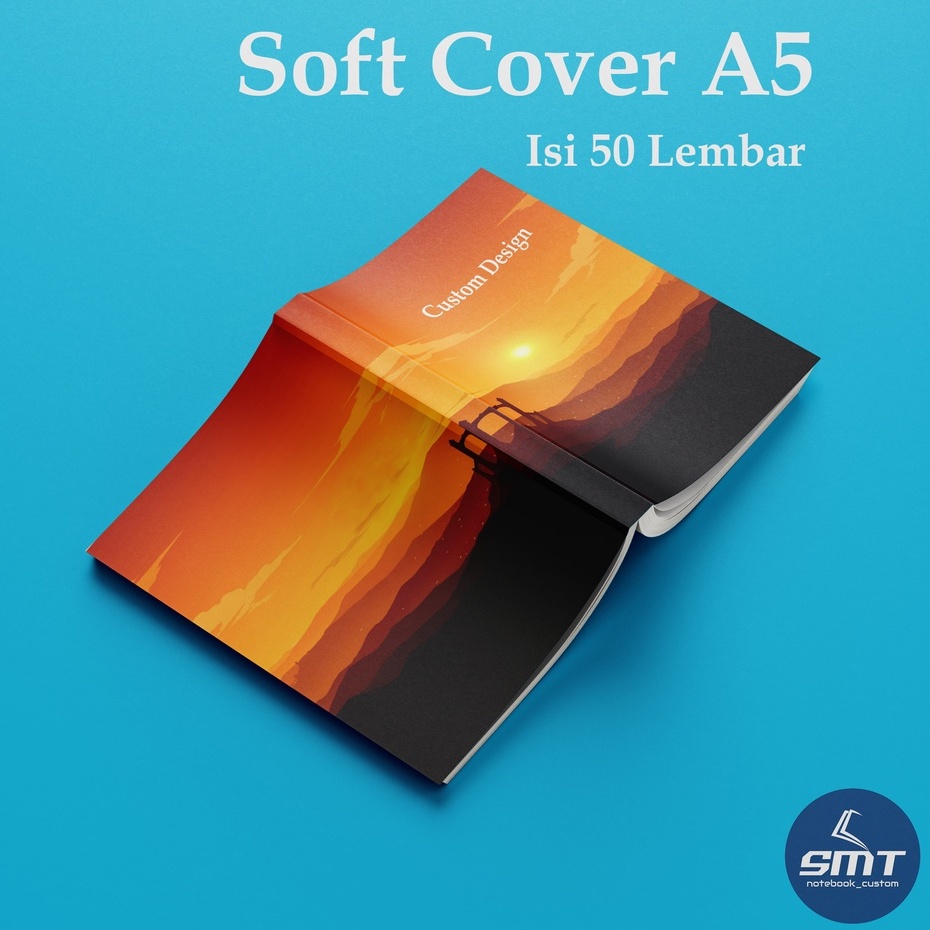 Jual Notebook Custom A5 Soft Cover isi 50 lembar | Shopee Indonesia