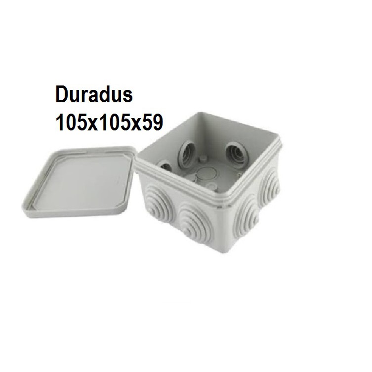Jual DURADUS JUNCTION BOX TERMINAL KABEL 105x105x59 HITAM DAN PUTIH ...