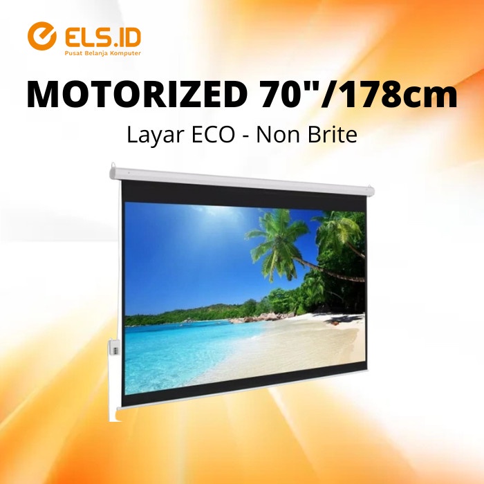 Jual Layar ECO Motorized 70" / 178cm Non Brite | Shopee Indonesia