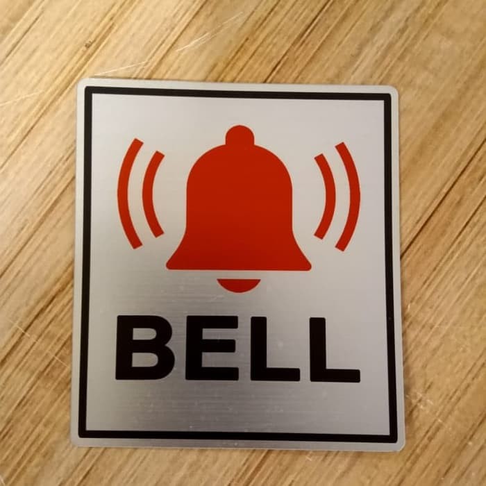 Jual SEMI PLAT SIGN BELL UK 8X9CM LABEL RAMBU TANDA PETUNJUK | Shopee ...