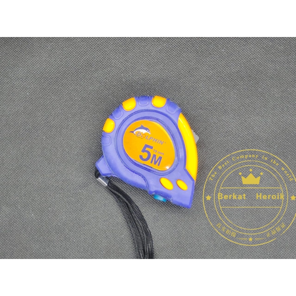 Jual Meteran 5M ,7.5M DOLPHIN Roll Meter Karet | Shopee Indonesia