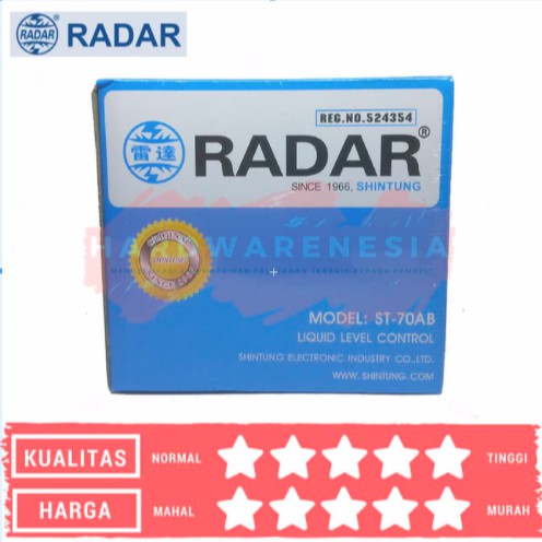 Jual RADAR SHINTUNG Pelampung Air Otomatis Radar ST-70 AB DIJAMIN ASLI ...