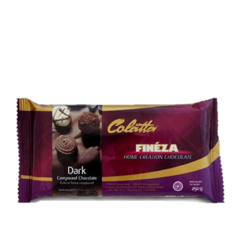 Jual Colatta Fineza Dark Cokelat Compound 250 gr | Shopee Indonesia
