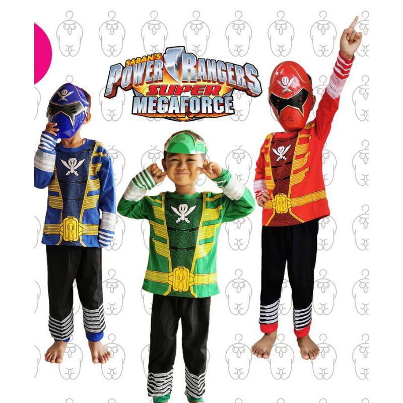 Jual Kostum BAJU ANAK POWER RANGERS TERLARIS GRATIS TOPENG | Shopee ...