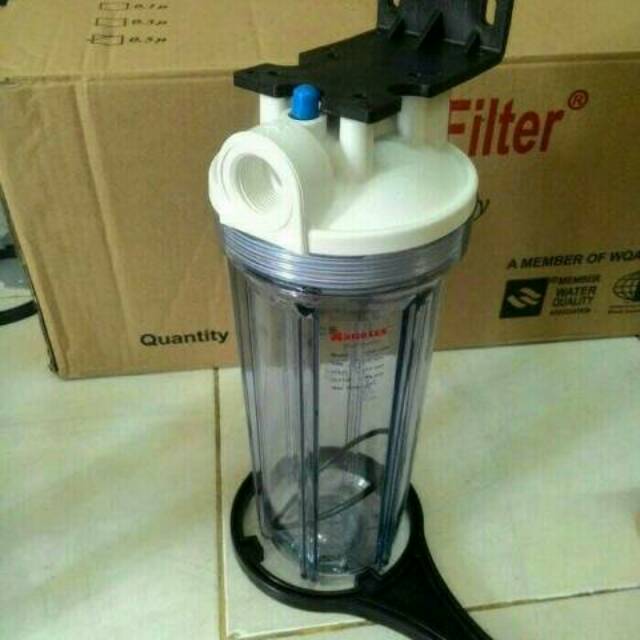 Jual Housing Filter Ukuran 10 inch untuk filter Air drat 1/2" | Shopee ...