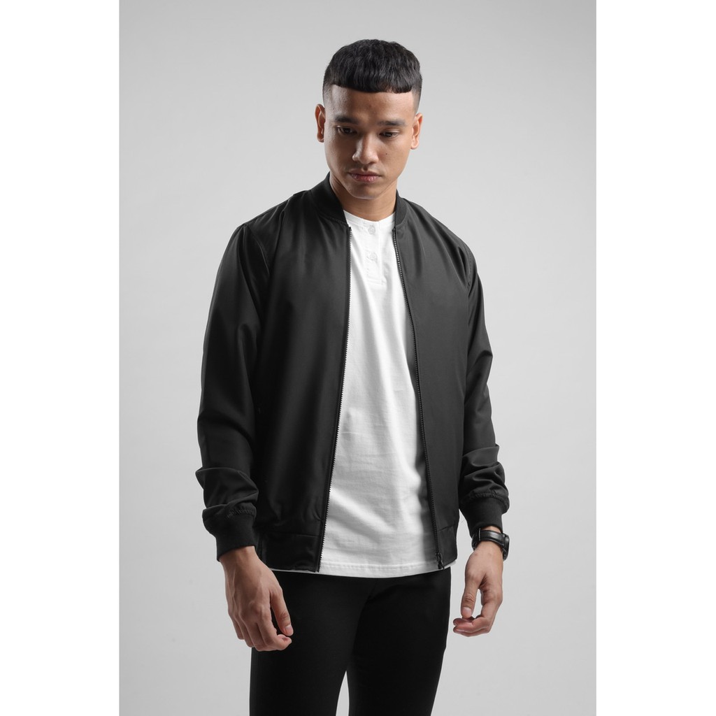 Jual Prepp Studio Luton Bomber Jacket Black | Shopee Indonesia