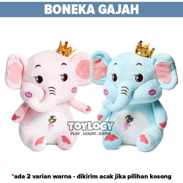 Jual Boneka Hewan Gajah Bulu Halus Lembut Squishy Soft Import Queen ...