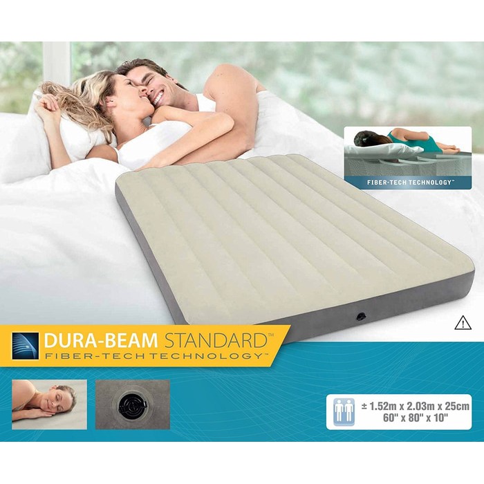 Jual Kasur Angin Deluxe Full High Bed Dura Beam With Fiber Tech INTEX ...