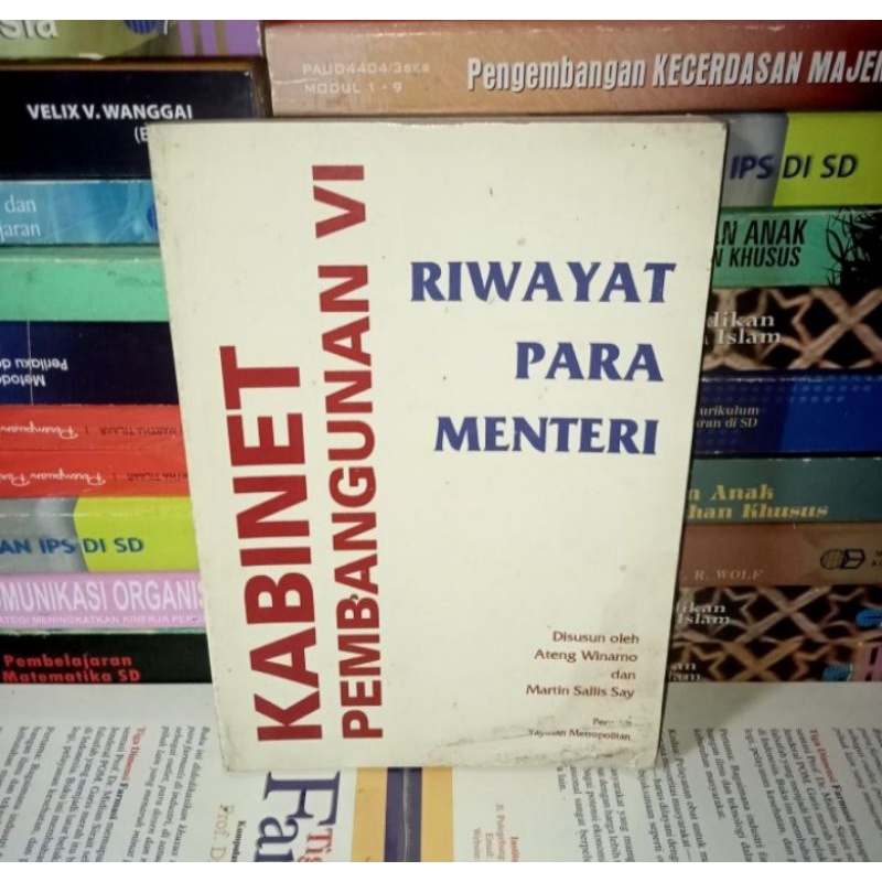 Jual Buku Ori Kabinet Pembangunan Vi Riwayat Para Menteri Shopee Indonesia 