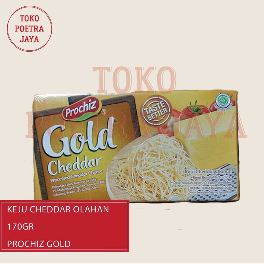 Jual KEJU CHEDDAR 170gr PROCHIZ GOLD (PROCHIZ GOLD CHEDDAR CHEESE ...