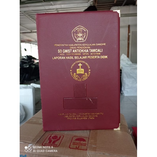 Jual MAP RAPORT/IJAZAH HOTPRINT CUSTOM | KULIT IMITASI | TULISAN TIMBUL ...