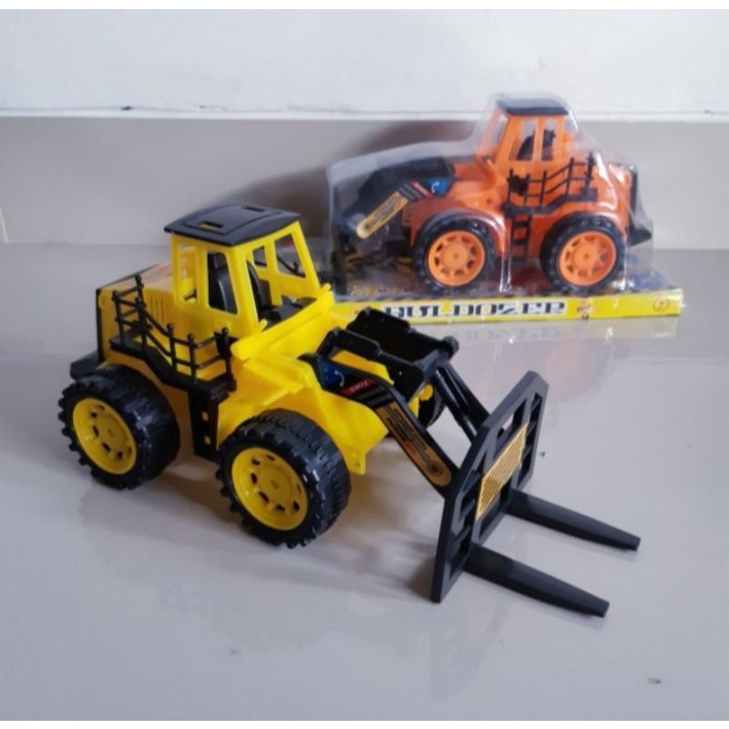 Jual Mainan Truk Forklift Edukasi - Mobil Forklip Angkut Barang Anak ...