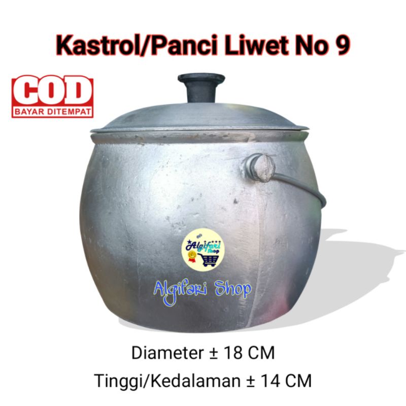 Jual Kastrol No. 9 Panci Liwet Tradisonal Diameter 18 CM Khas ...