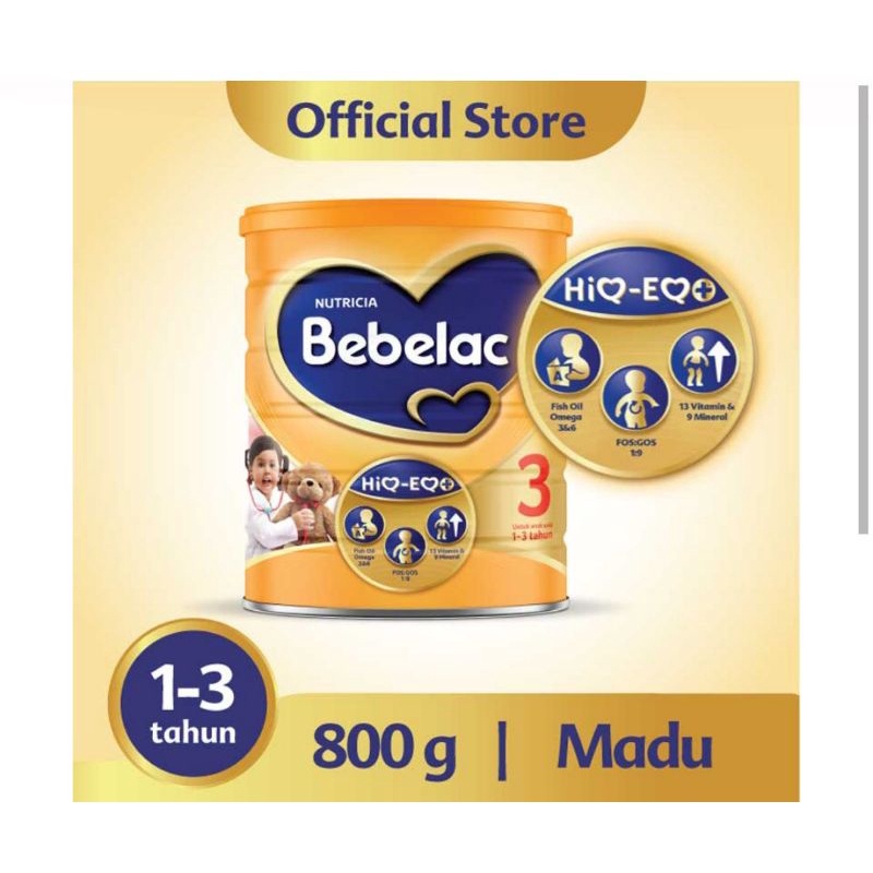 Jual Bebelac 3 Susu Pertumbuhan Anak 1-3 Tahun Madu 800 g | Shopee ...