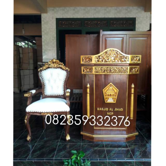 Jual Mimbar masjid dan kursi mimbar masjid | Shopee Indonesia