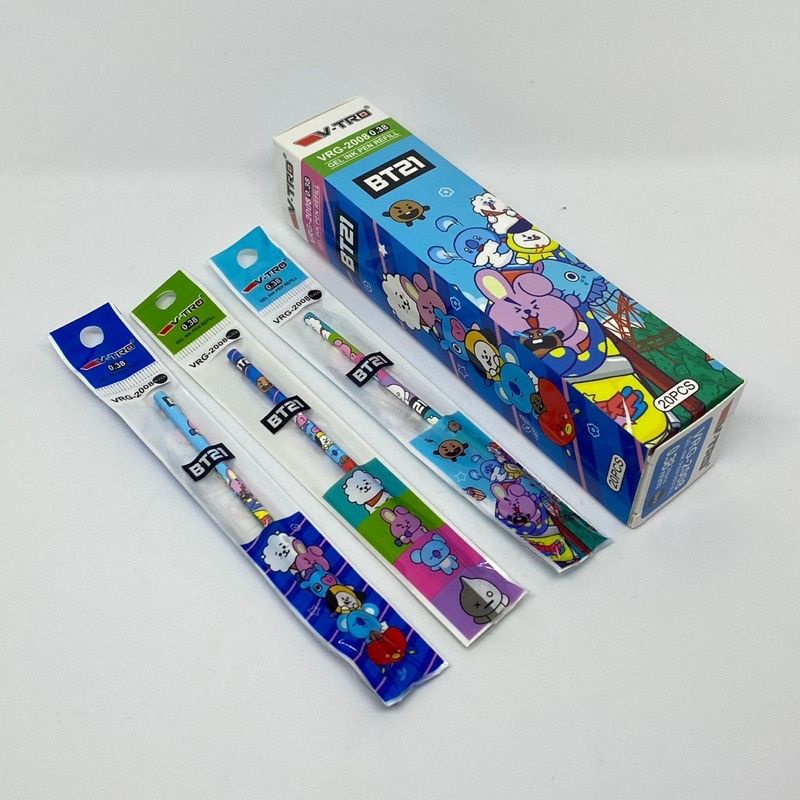 Jual Refill Gel Pen / Pulpen Gel Fancy (20 pc) | Shopee Indonesia