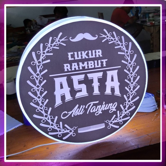 Jual Neon Box Diameter 60cm 2 Sisi Full Acrylic | Shopee Indonesia