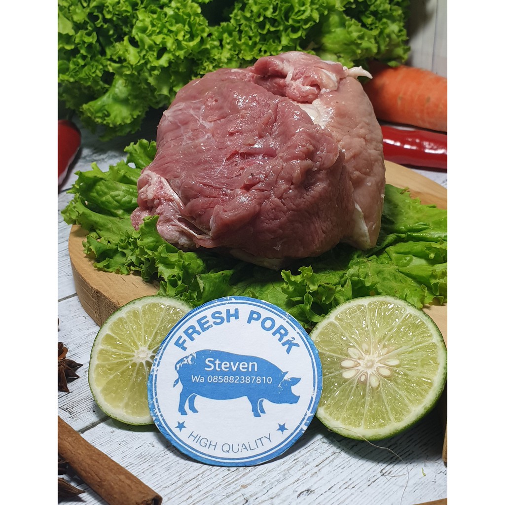 Jual 1KG DAGING PAHA BABI ( BONELESS PORK THIGH MEAT ) | Shopee Indonesia