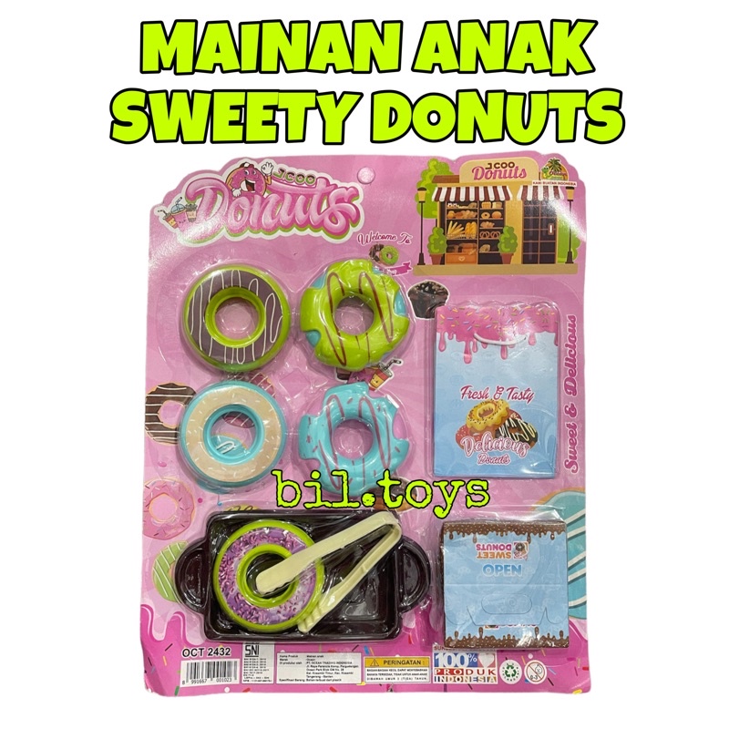 Jual MAINAN ANAK DONAT JCO SWEETY DONUTS OCT2432 | Shopee Indonesia