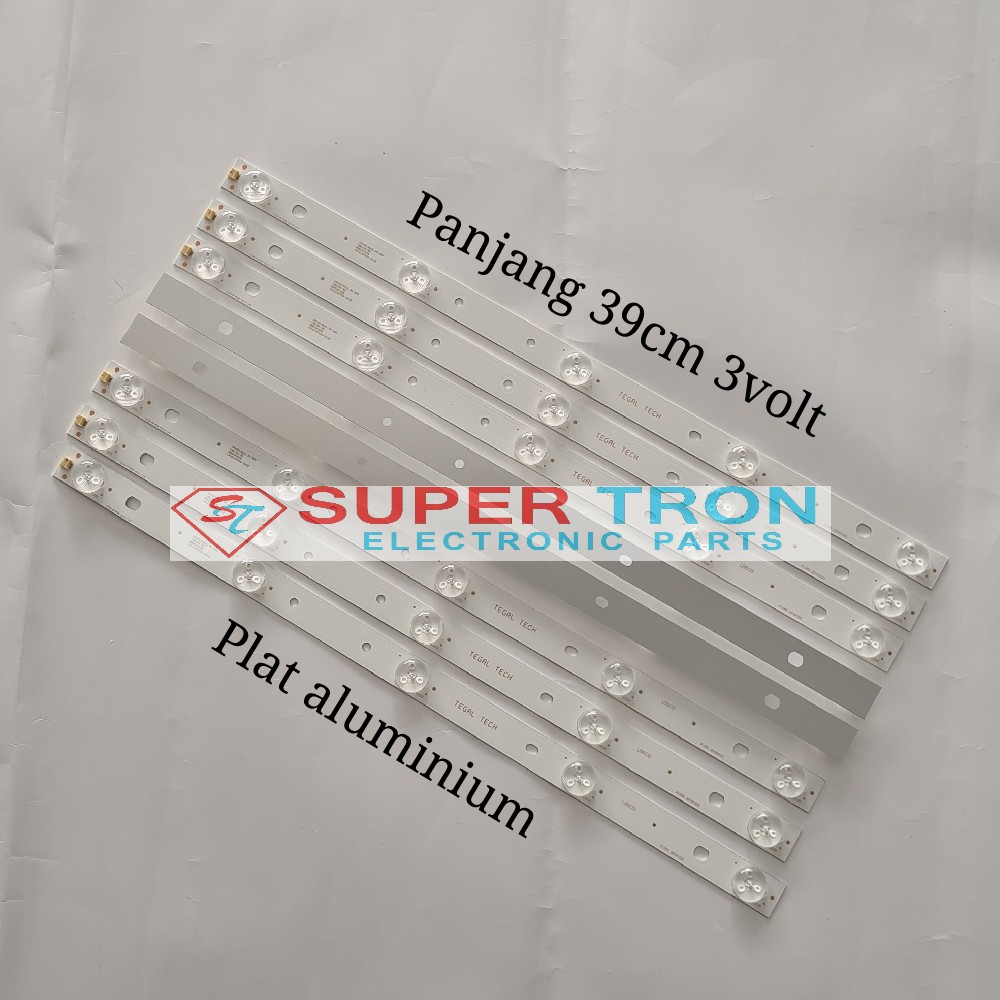 Jual Panel Lampu Backlight LED TV Isi 5 LED 39cm 3Volt 5C9 | Shopee ...