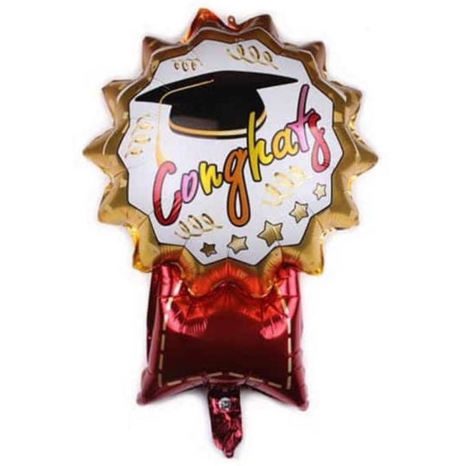 Jual BALON FOIL WISUDA/ BALON MEDALI/ BALON GRADUATION CONGRATS ...