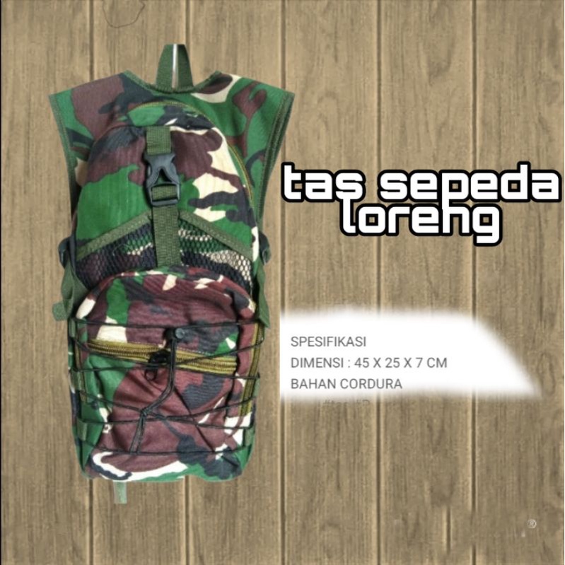 Jual TAS RANSEL SEPEDA LORENG ARMY/TAS SEPEDAH LORENG MALPINAS/TAS ...