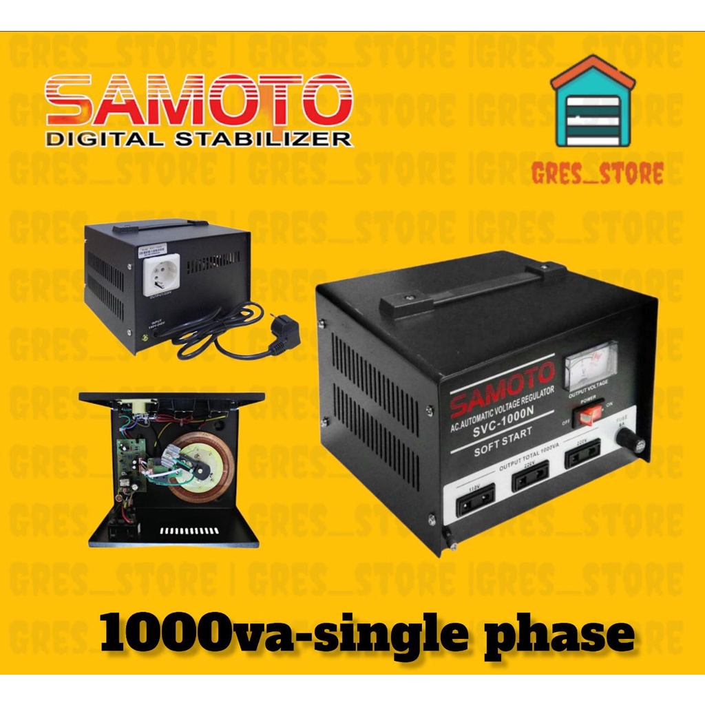 Jual Stabilizer SAMOTO 1000VA stavolt 1000VA stavol alat stabil listriK ...