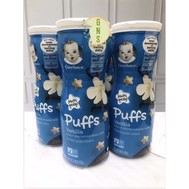 Jual Gerber Puffs Puff Cereal Snack Puff 8+ months Snack Bayi | Shopee ...