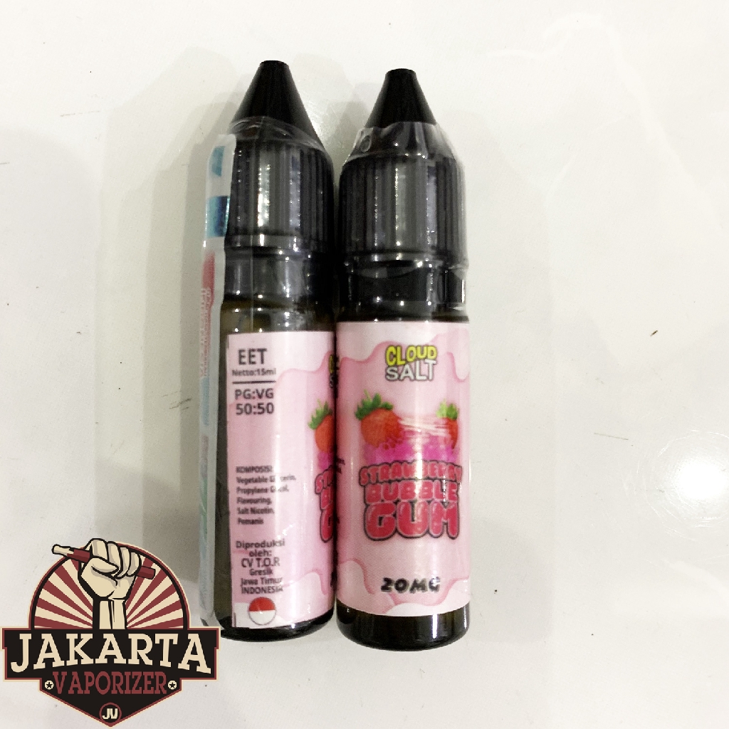 Jual [SALT] CLOUD EJUICE SALT STRAWBERRY BUBBLEGUM 15ML 20MG SALTNIC ...