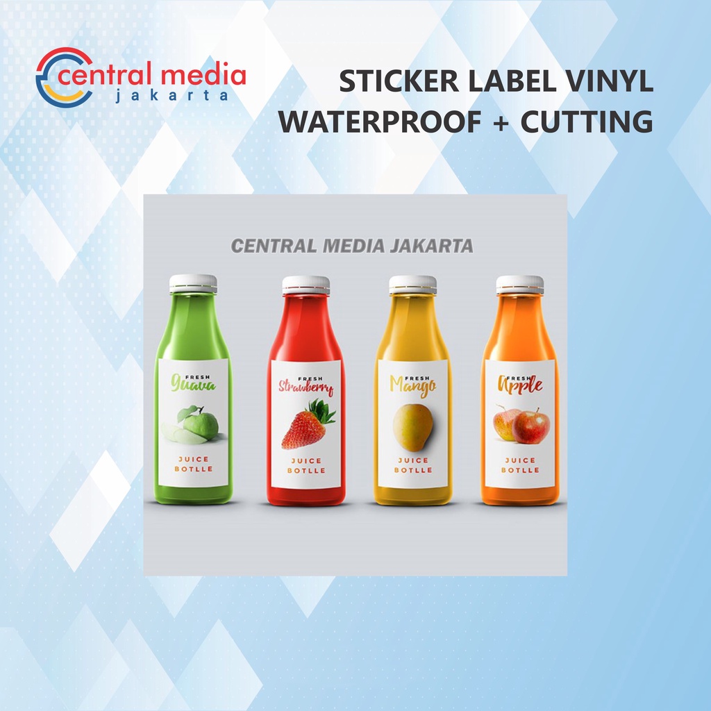 Jual Cetak Sticker Vinyl A3 + Cutting PERSEGI Kiss Cut Stiker ...