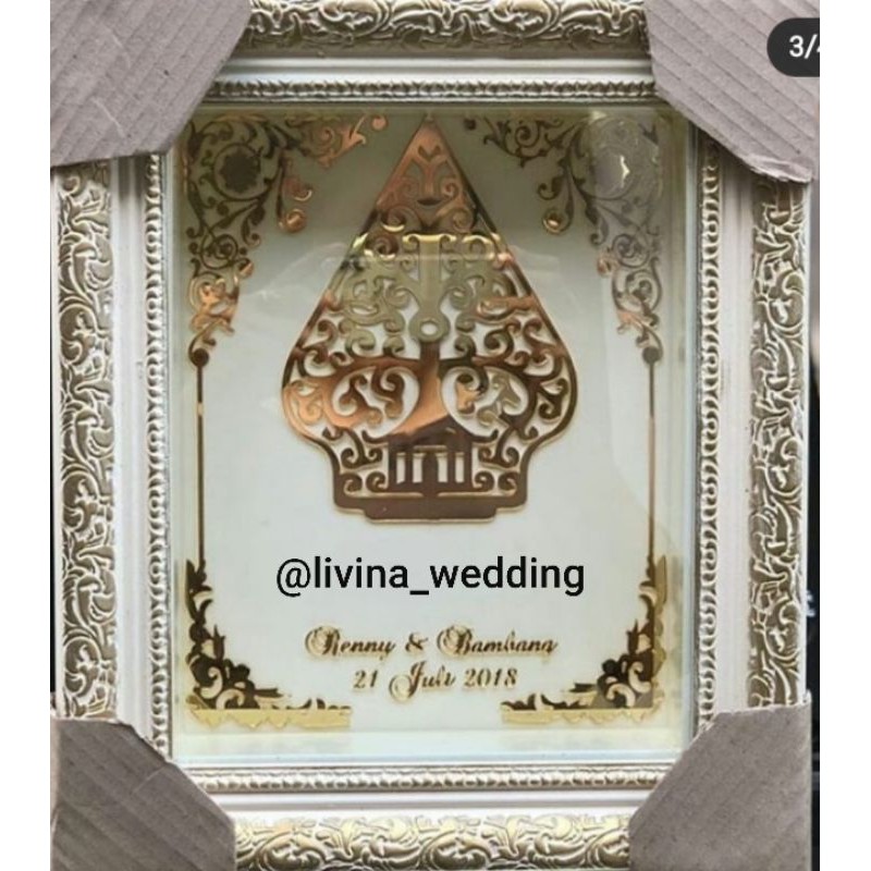 Jual bingkai mahar wayang full akrilik | Shopee Indonesia