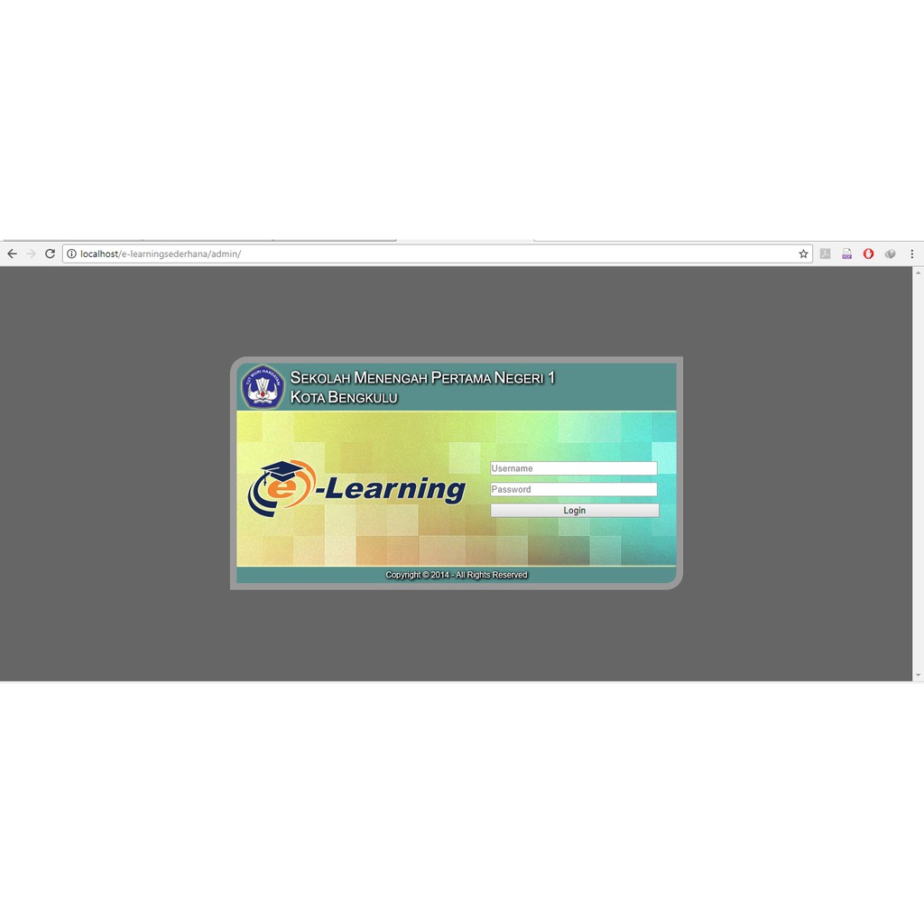 Jual E-learning Sederhana Sekolah Dengan PHP MySQL / skripsi / belajar ...