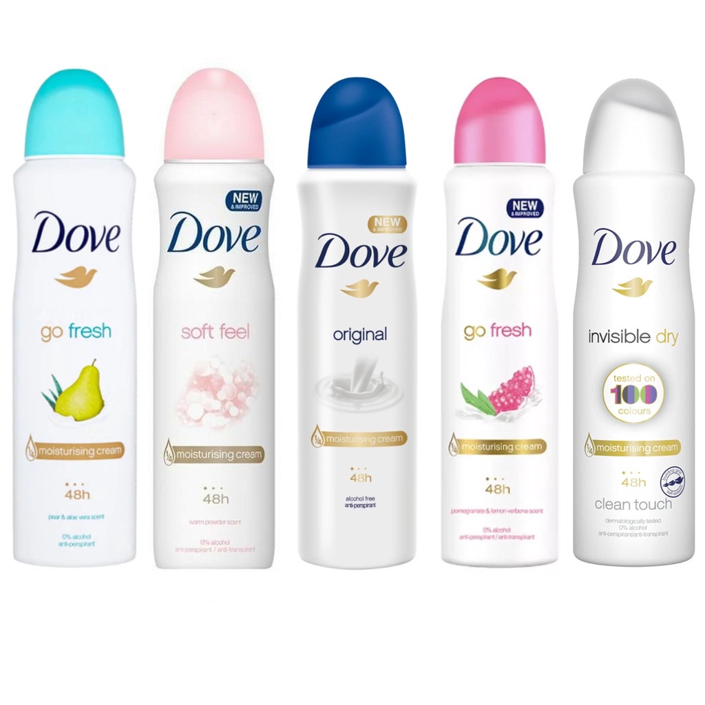 Jual Dove Deodorant Spray 150ml (5 Varian) | Shopee Indonesia