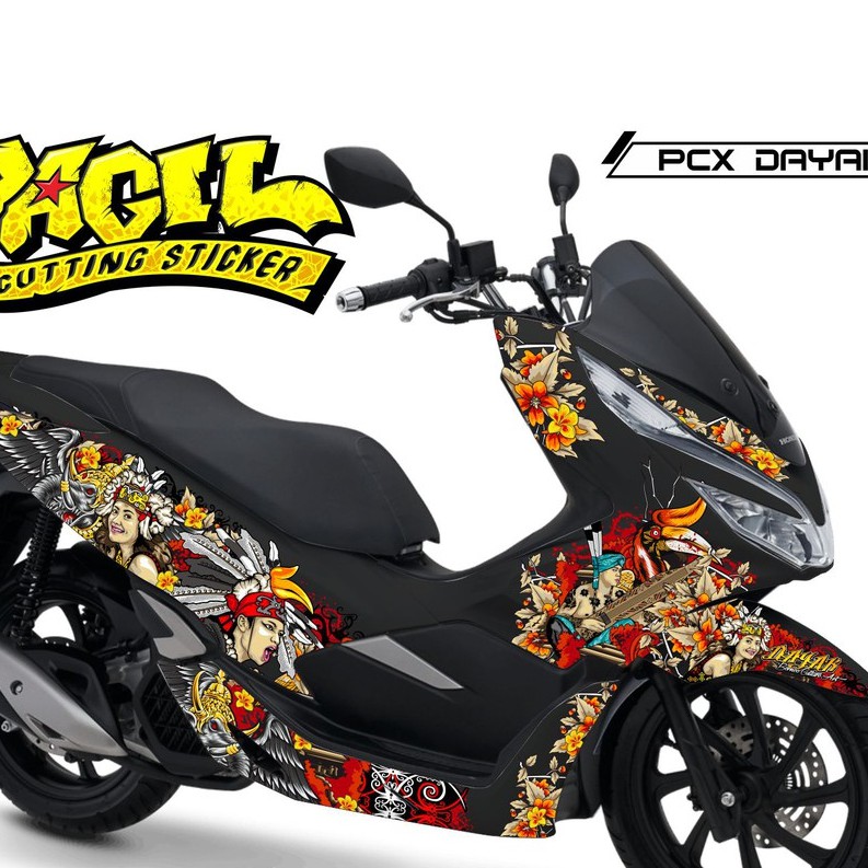 Jual DECAL PCX 150 Tema Dayak Borneo ( Full Body ) | Shopee Indonesia